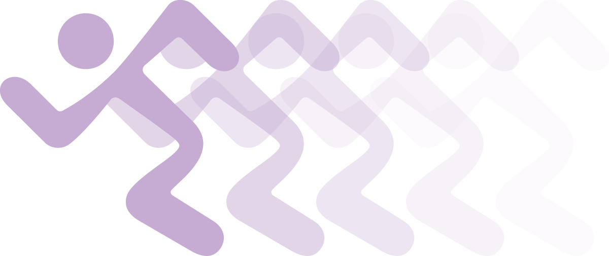 anytime fitness new running man logo purplr color - Anytime Fitness